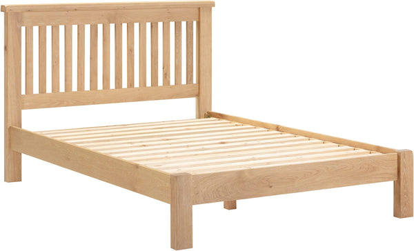 Windsor Bed Low Foot End Natural Oak – Sheepbridge Sofas & Beds